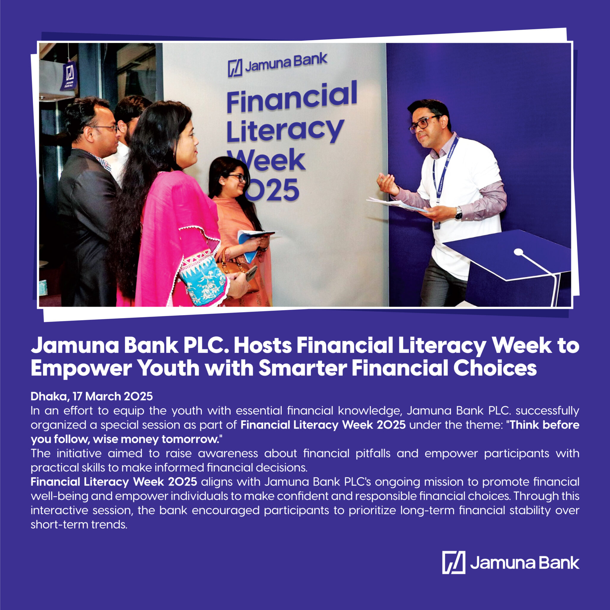 Financial Literacy Days – Jamuna Bank