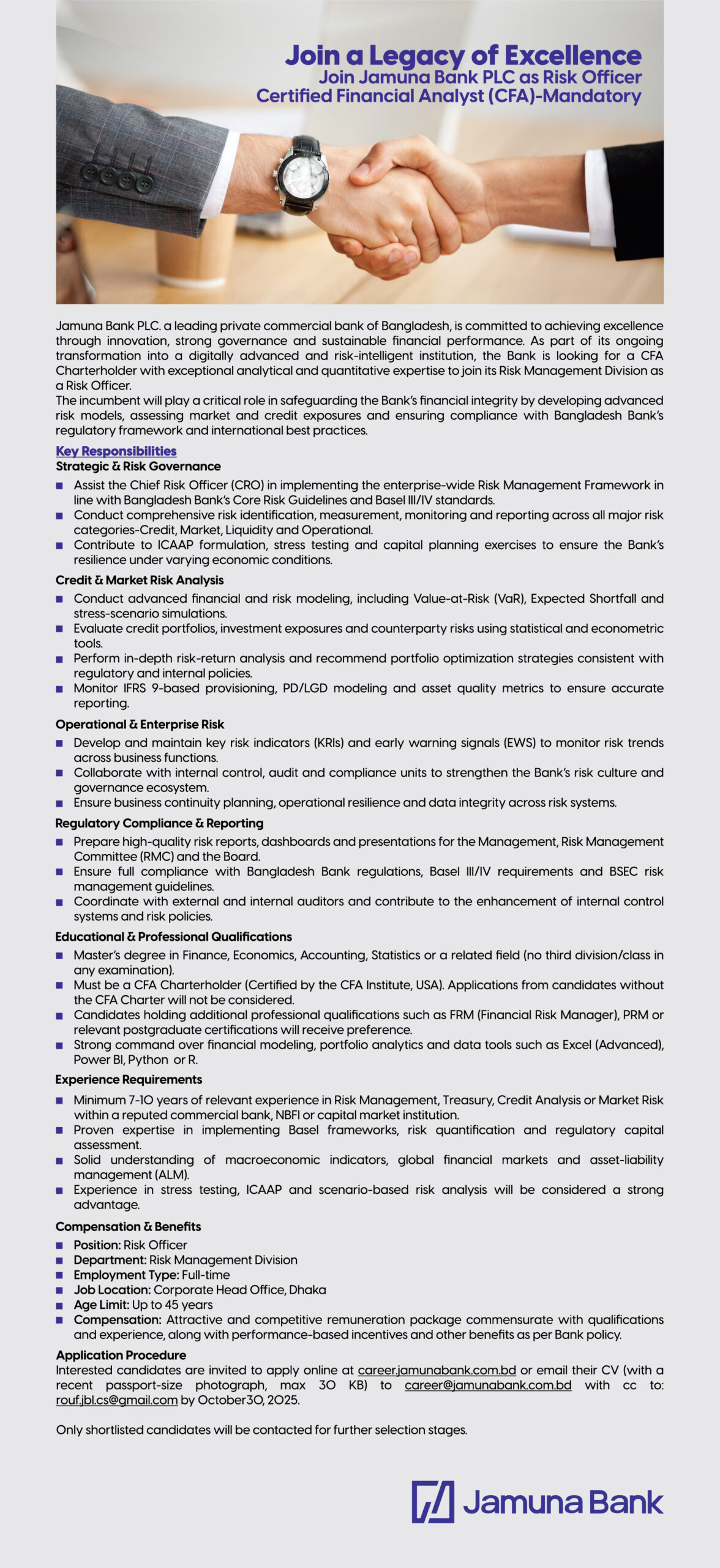 Careers – Jamuna Bank